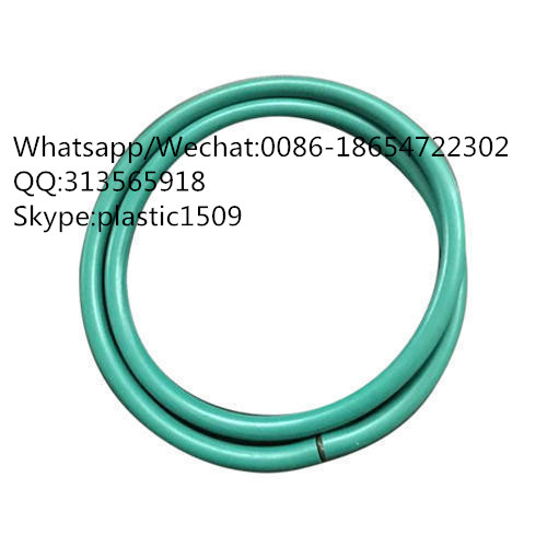 Color pvc garden hose with plastic fittings